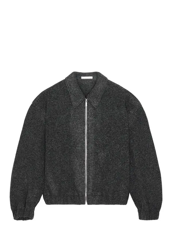Helmut Lang Shell Bomber Jacket - Grey Melange & Black