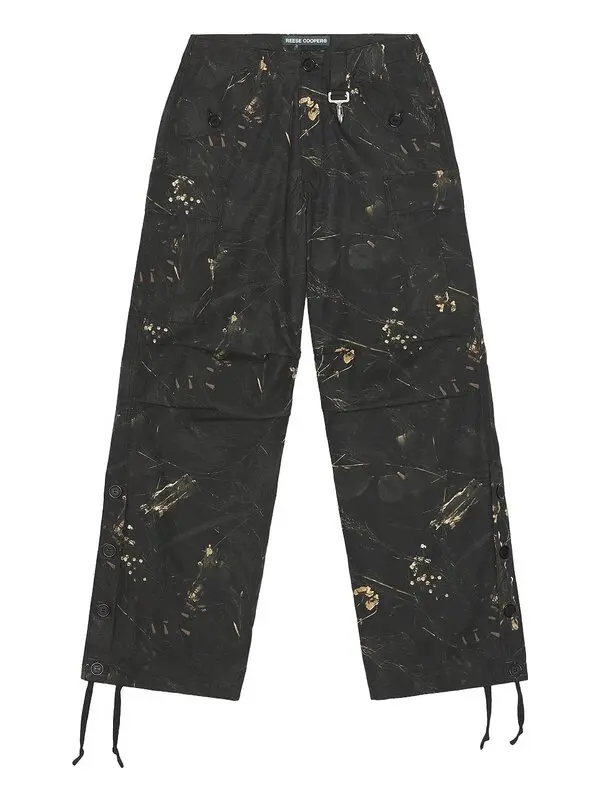 Reese Cooper Cotton Ripstop Wide Leg Cargo Pants - Camo
