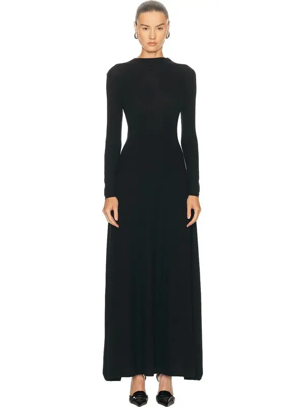 TOM FORD Crewneck Column Dress - Black