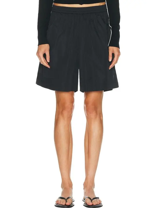 ST. AGNI Paper Taffeta Short - Black