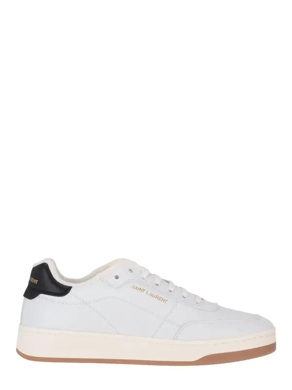 Saint Laurent Sl61 Sn Greenwich Sneakers - Blanc Optique/nero
