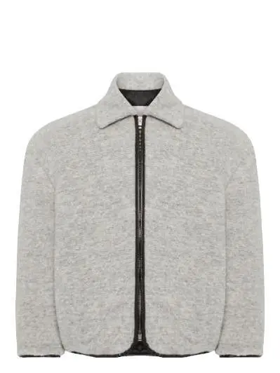JW Anderson Casual Jacket With Contrast Trim - Grey