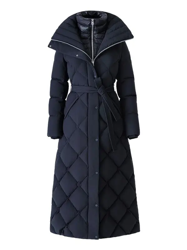 Mackage Laurella 2-in-1 Light Down Belted Coat - Black