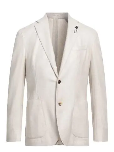 LARDINI Blazer Size Cashmere, Silk - Beige