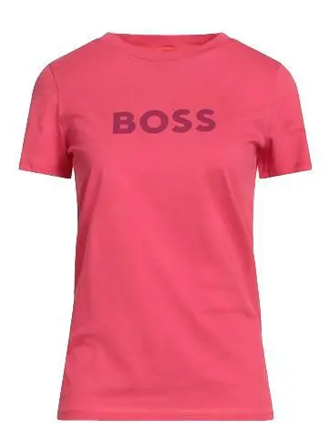 BOSS Logo-print Jersey T-shirt - Magenta