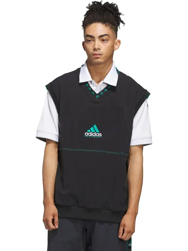 Adidas Equipment Golf Vest - Black / Equipment Green