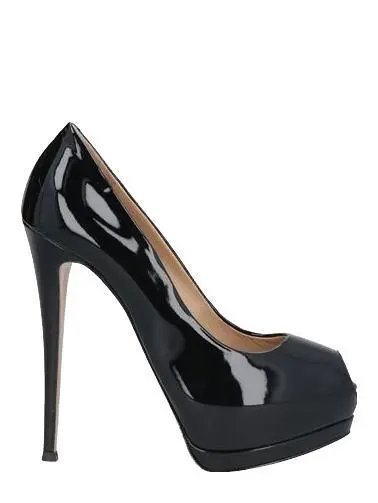 GIUSEPPE ZANOTTI Open-toe Pumps - Black