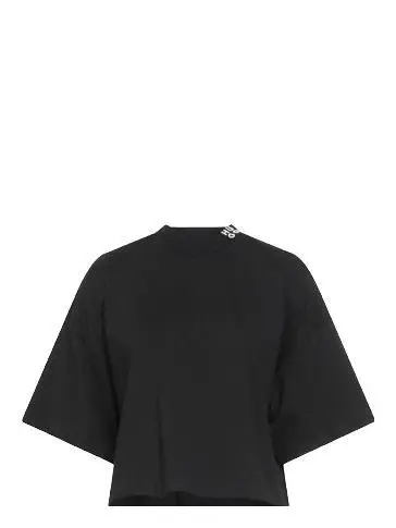 Hugo Oversized T-shirt With Embroidered Logo - Black