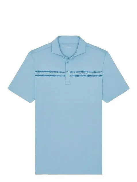 Travis Mathew Sunbeam Polo In Baby Blue - Pacific Coast