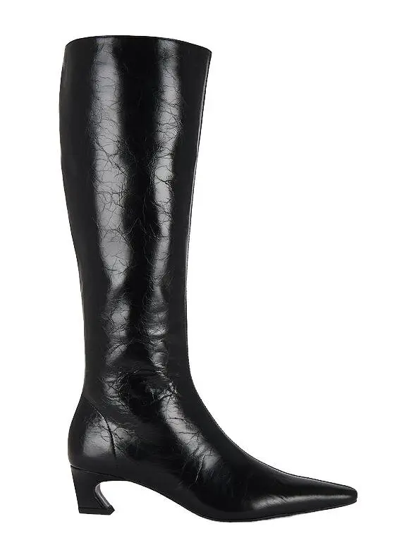 TONY BIANCO Mango Leather Boots - Black Crinkle