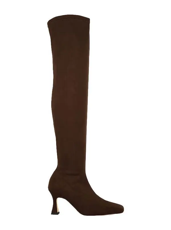 TONY BIANCO Fancy Over-the-knee Boots - Chocolate Stretch Suede