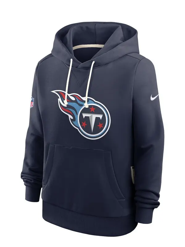 Nike Tennessee Titans Sideline Dri-fit Nfl Pullover Hoodie - Blue