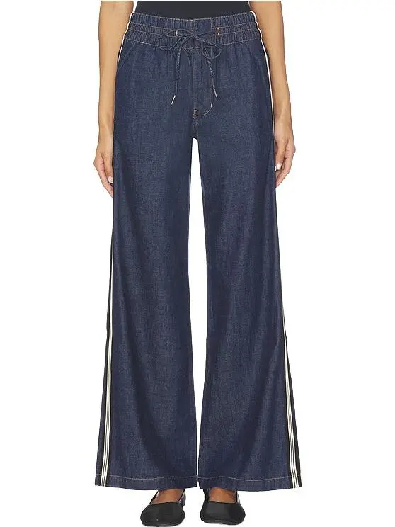 Veronica Beard Taylor High-rise Wide Leg Jeans - Indigo Rinse