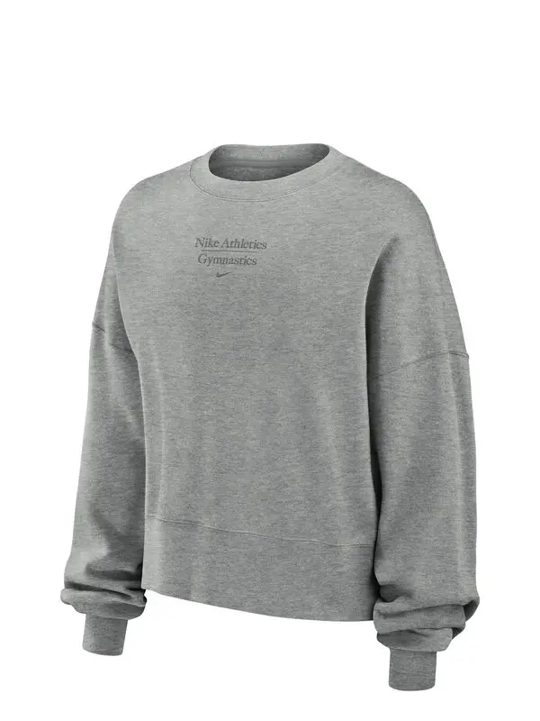 Nike Phoenix Fleece Gymnastics Crew-neck Sweatshirt - Grey