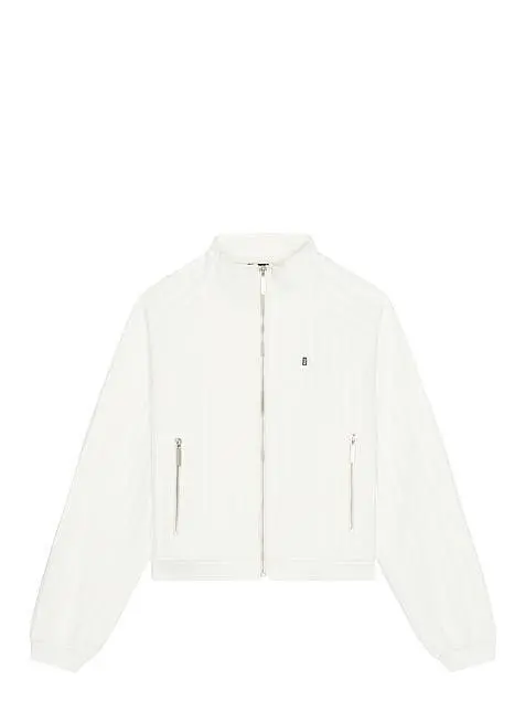 MADFRENZY Striped Track Jacket - White