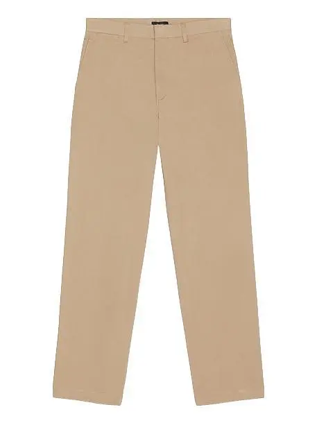 Theory Straight Chino Pant In Brown - Feather