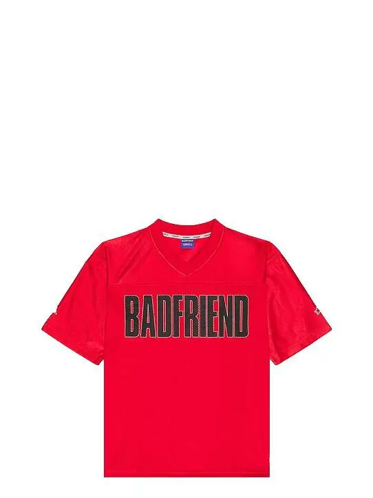 BADFRIEND Big Logo Football Jersey - Red