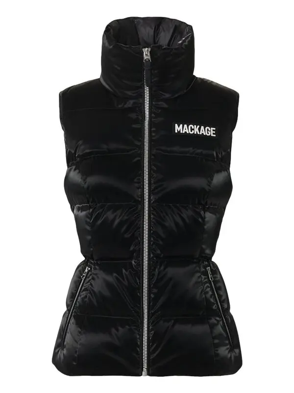 Mackage Chaya-glo High-gloss Shell Down Vest - Black