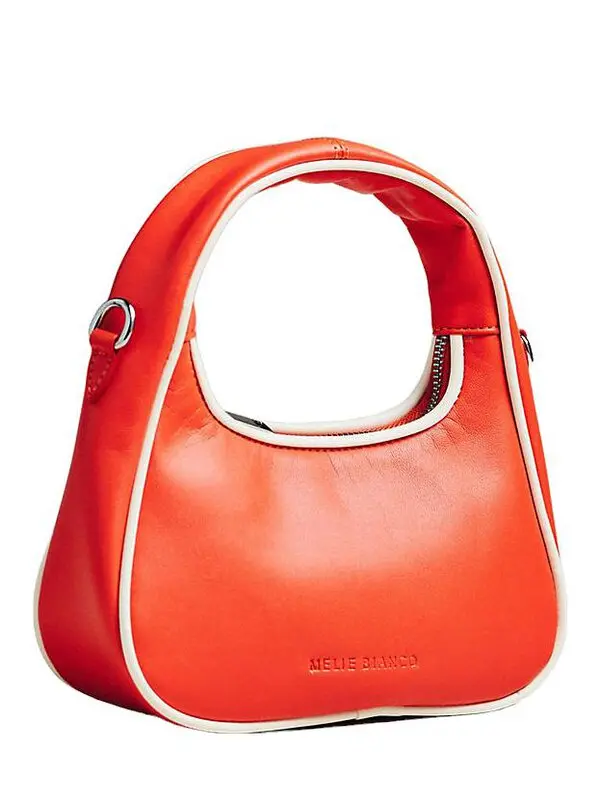 MELIE BIANCO Piped Mini Shoulder Bag - Red