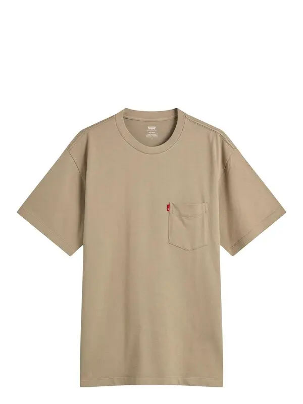 LEVI'S Red Tab Exclusive Heavyweight Pocket T-shirt - Vintage Khaki
