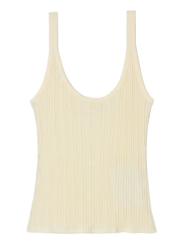 Maria Mcmanus Pointelle Slim Tank - Ivory