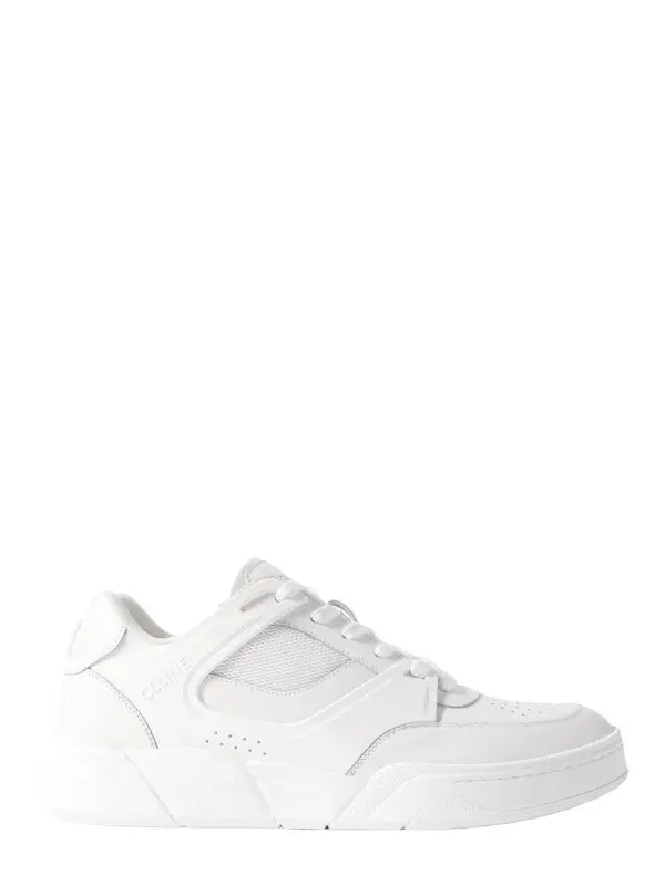 Celine Ct-09 Leather, Rubber And Mesh Sneakers - White