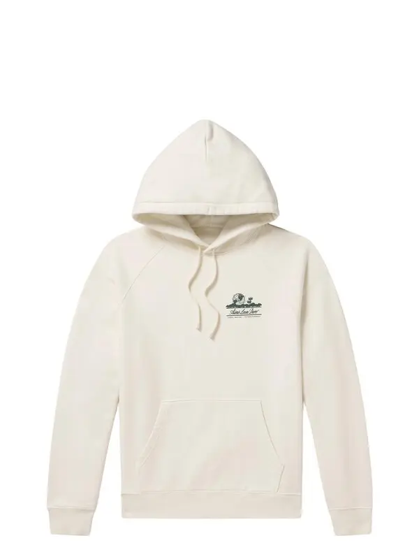 Aimé Leon Dore Unisphere Logo-print Cotton-jersey Hoodie - Neutrals