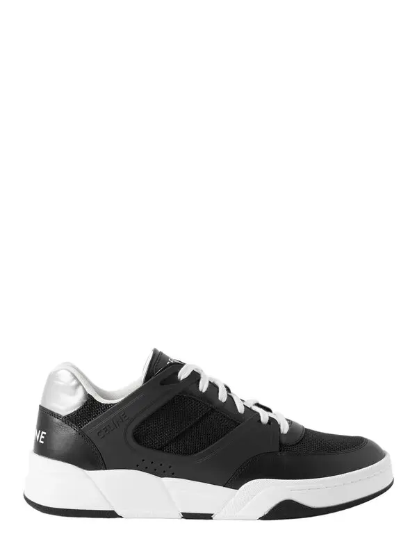 Celine Ct-07 Rubber-trimmed Sneakers - Black