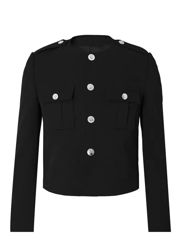 Celine Chasseur Officier Wool-twill Jacket - Black