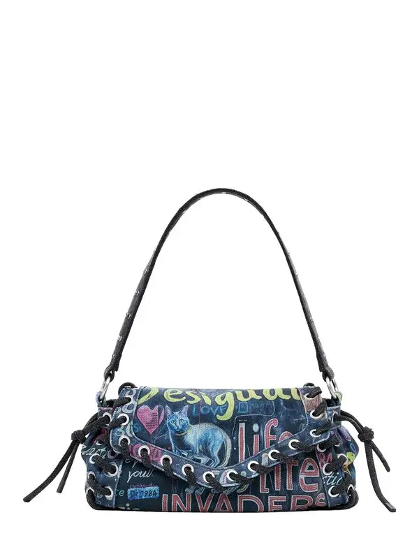 Desigual Printed Crossbody Bag - Blue Multis