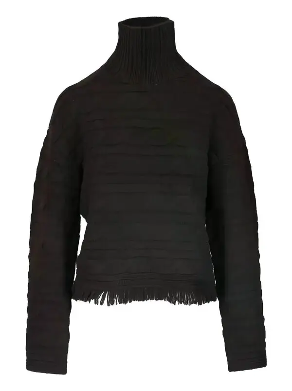 Guest In Residence Cable-knit Frayed Sweater - Brown