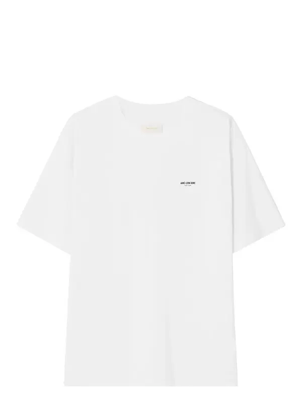 Aimé Leon Dore Printed Cotton-jersey T-shirt - White