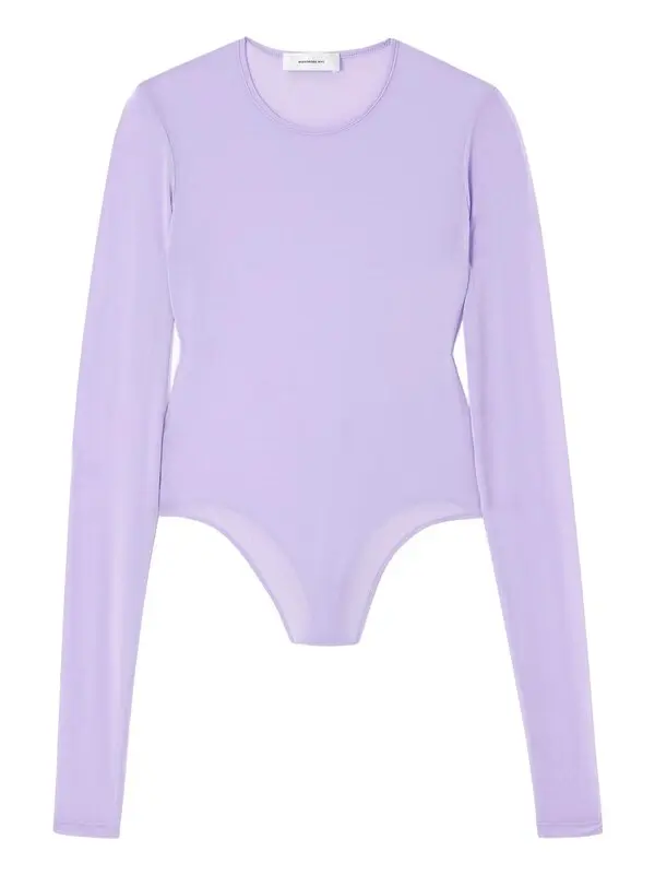 Wardrobe.NYC Stretch-jersey Bodysuit - Purple