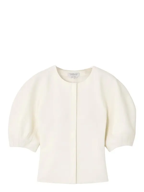 Gabriela Hearst Waverly Wool-crepe Blouse - Ivory
