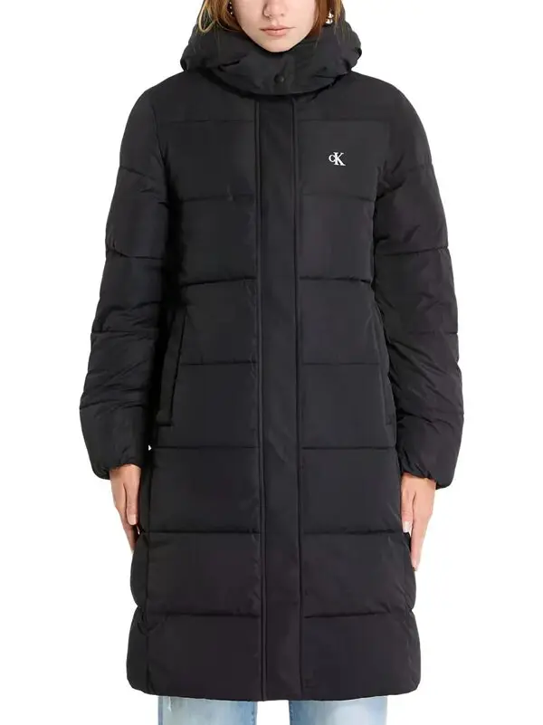 Calvin Klein Hooded Puffer Coat - Black