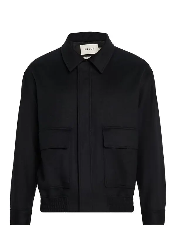 FRAME Wool And Cashmere Blouson - Black