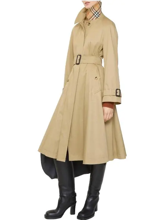 Burberry Ellingham Fit-and-flare Car Coat - Beige