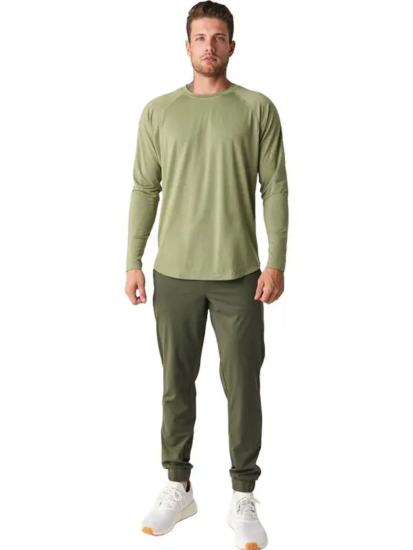 VITALITY Adapt Long Sleeve Crewneck T-shirt - Matcha