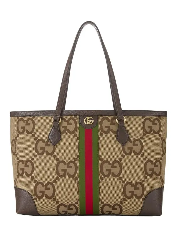 Gucci Jumbo Gg Ophidia Tote - Brown