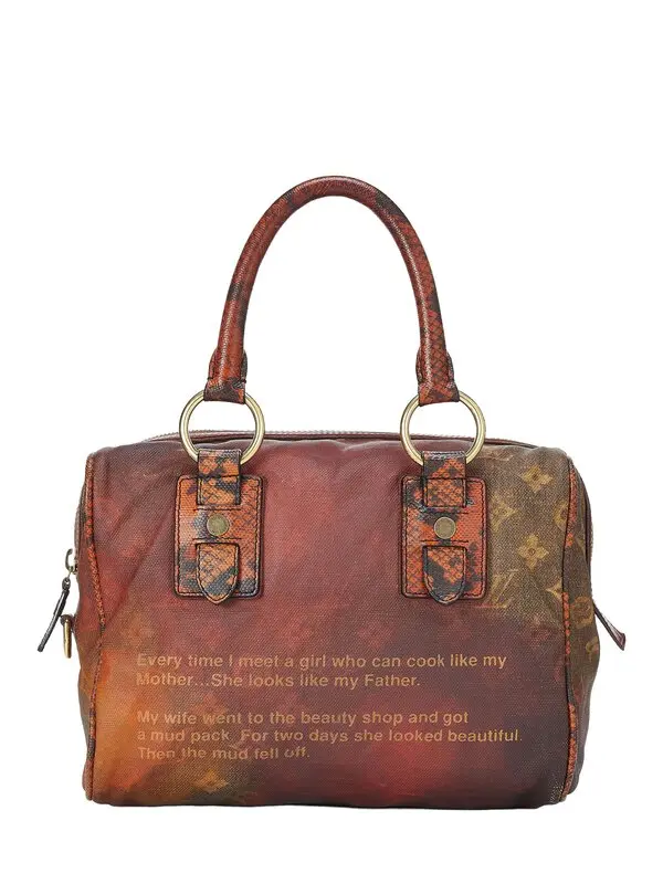 LOUIS VUITTON Richard Prince Jokes Crazy Bag - Red