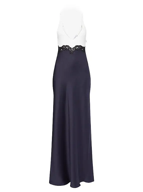Gabriela Hearst Amaryllis Silk Maxi Dress - Dark Navy