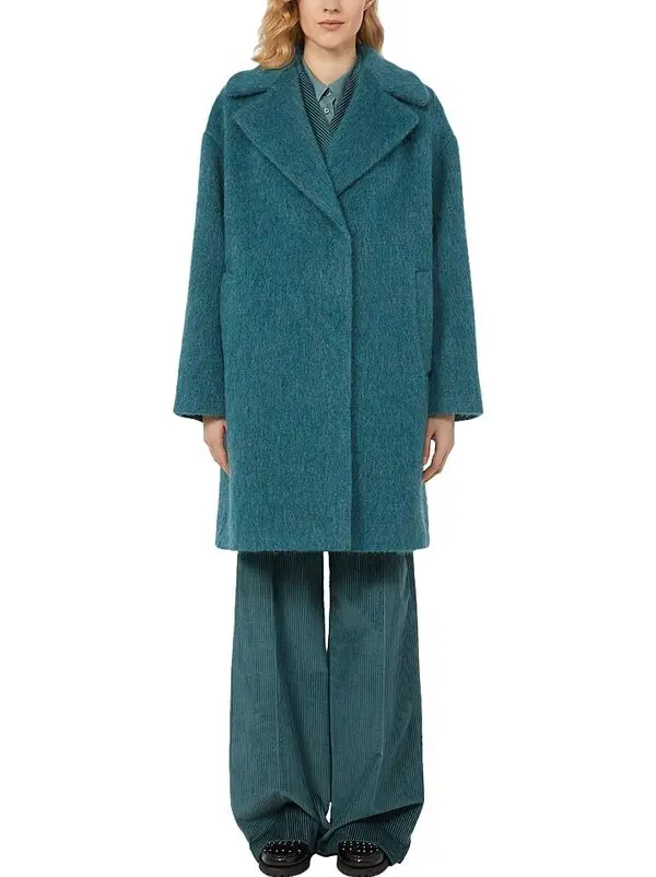 Max Mara Rada Wool Blend Coat - Oil