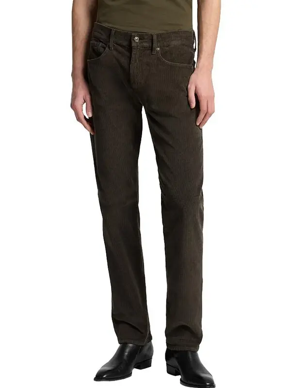 7 For All Mankind The Straight Fit Jeans - Corduroy Coffee