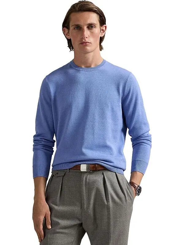 Polo Ralph Lauren Cotton Crewneck Sweater - Fall Blue