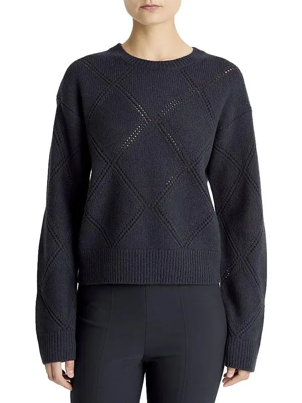 Vince Wool Crewneck Sweater - Costal Blue