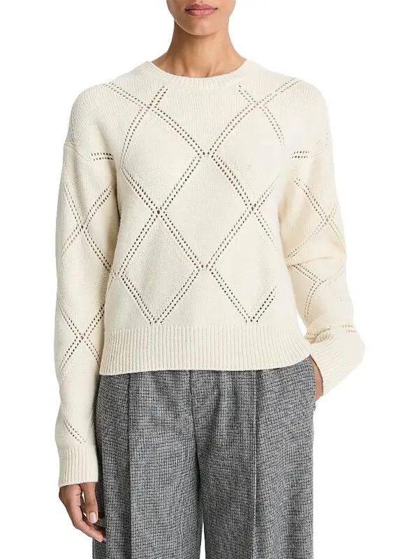 Vince Wool Crewneck Sweater - Cream