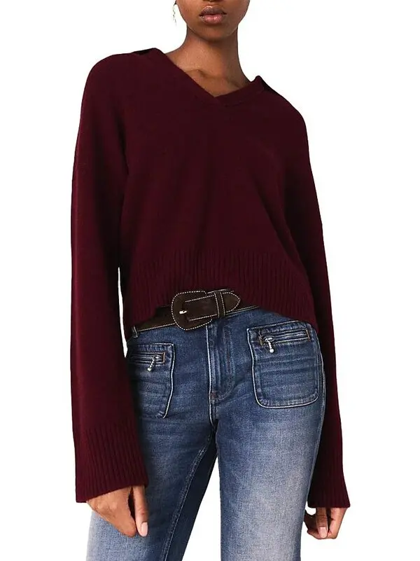 Maje Migona Sweater - Burgundy
