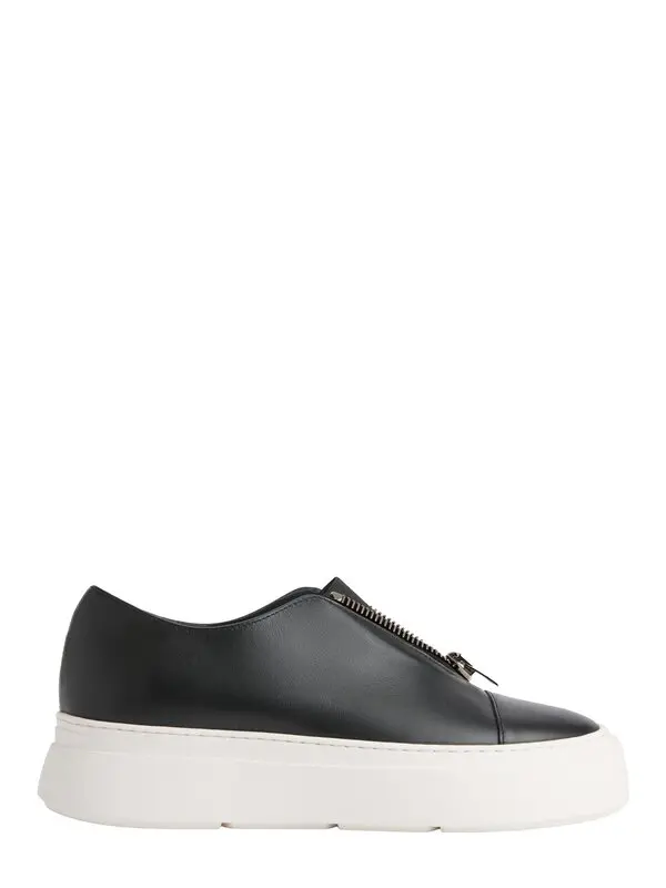 GIUSEPPE ZANOTTI Leather Low-top Sneakers - Black