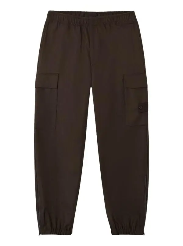 Stone Island Cargo Pants In Wool - Brown