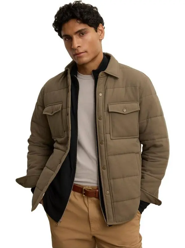 Velvet By Graham & Spencer Summit Quilted Cotton Jacket - Olive